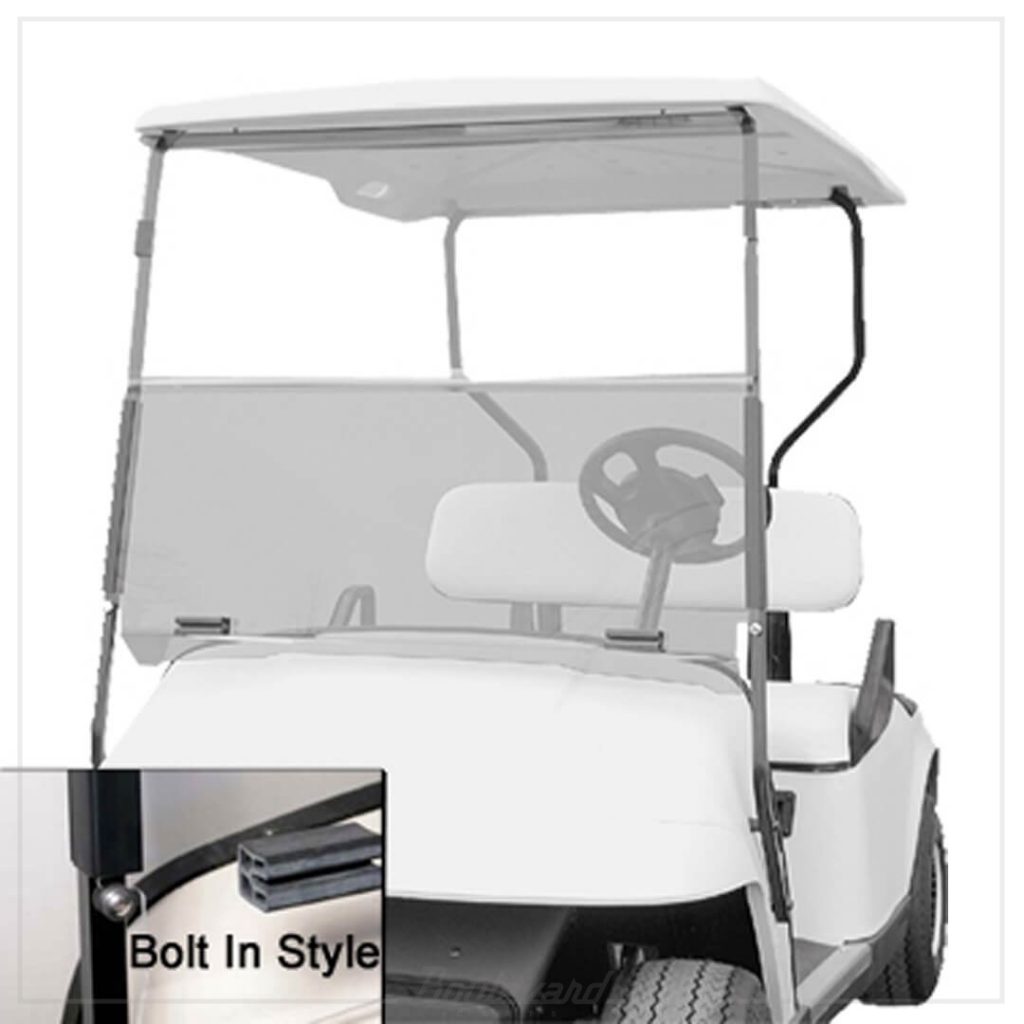 WINDSHIELD EZ T48 BOLT FD CLEAR | Boulevard Carts