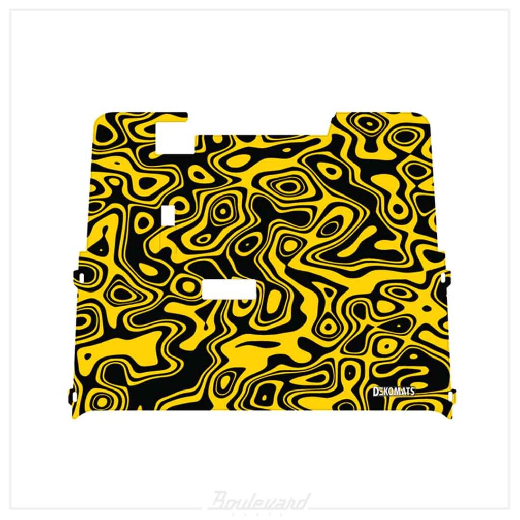 Dekomats: Yellow Topo Design | Boulevard Carts